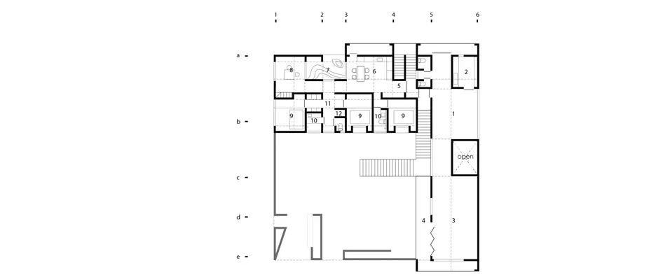 แผนผังของ Ground Wall ในเมือง Gimhae ประเทศเกาหลีใต้ โดย FHHH Friends Architects