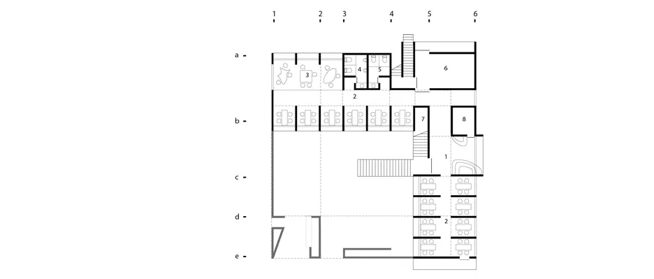 Plan av grunnmuren i Gimhae, Sør-Korea av FHHH Friends Architects