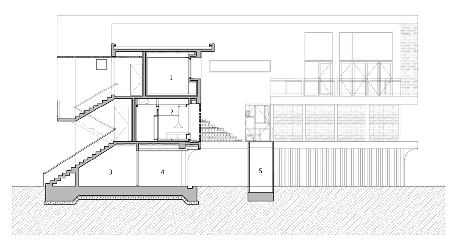 ส่วนของ Ground Wall ในเมือง Gimhae ประเทศเกาหลีใต้ โดย FHHH Friends Architects