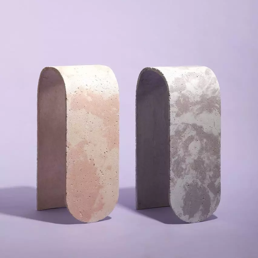 Candy Coloured Concrete Stools na J Byron-H