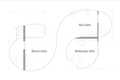 Tsev pheebsuab nrog Arc Wall los ntawm Tato Architects