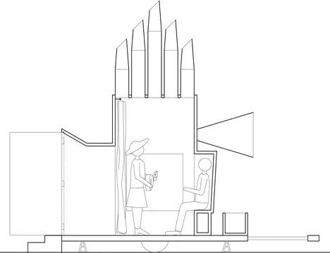 Teatri i vogël udhëtues nga Aberrant Architecture