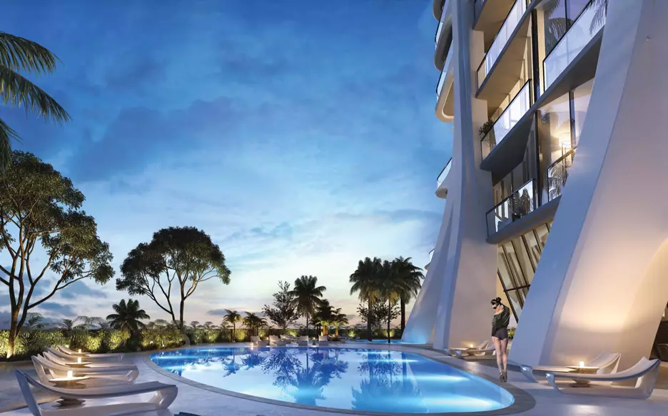 Torre residencial do Museo One Thousand de Zaha Hadid en Miami