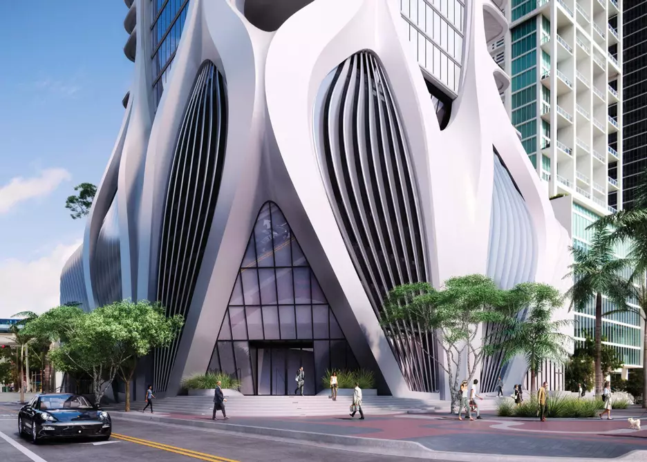 Menara perumahan Seribu Museum Zaha Hadid di Miami