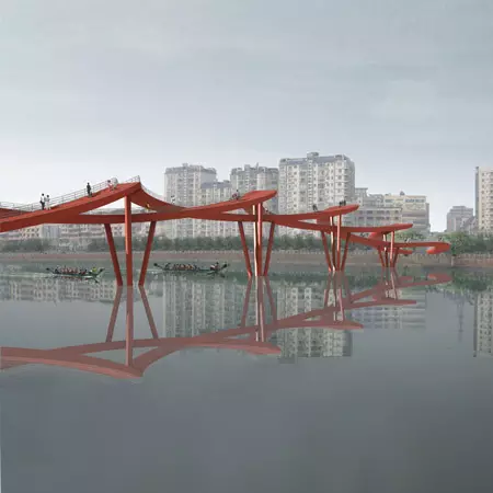 Nanhe River Landscape Bridge WXY Architecturek