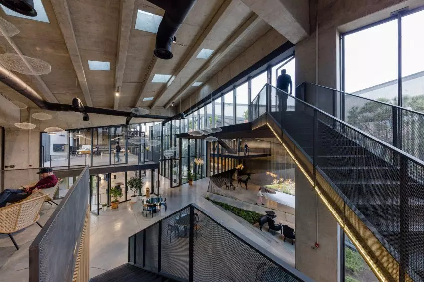 Giorgi Khmaladze Architectsin kahvintuotantolaitoksen portaat