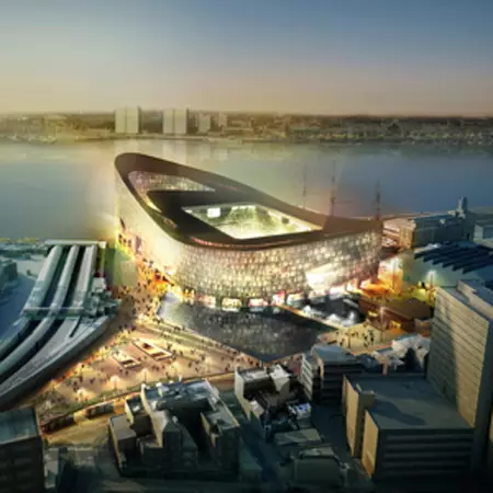 Desain munggaran pikeun Portsmouth FC diulas apartemen diwangun kana stadion