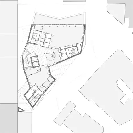 Plan pierwszego piętra Centrum Studentów Saw Swee Hock w London School of Economics