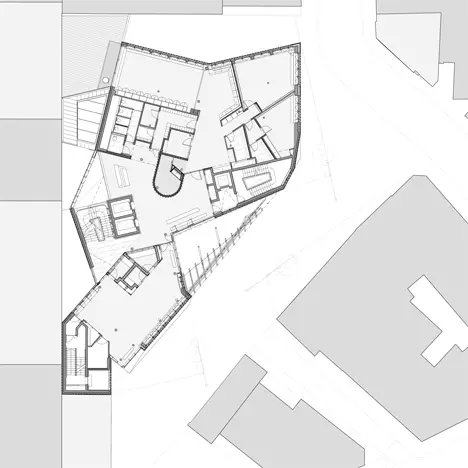 Plan czwartego piętra centrum studenckiego Saw Swee Hock w London School of Economics