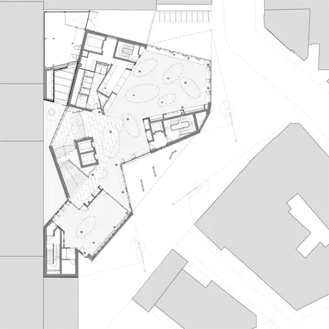 Plan piątego piętra centrum studenckiego Saw Swee Hock w London School of Economics