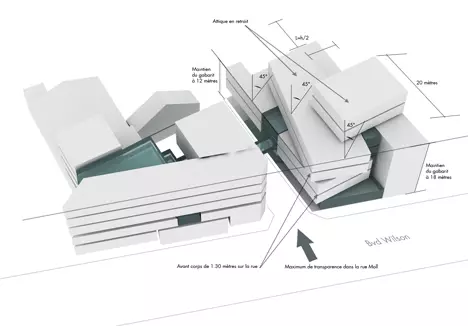 Ndërtesa e veshur me alumin nga Marc Mimram iu shtua shkollës së arkitekturës në Strasburg