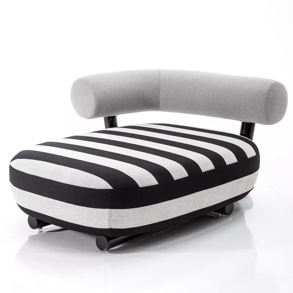 Pipe chaise longue nataon'i Sebastian Herkner ho an'i Moroso