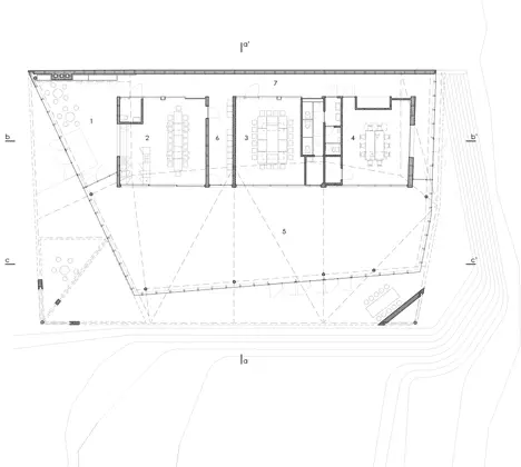 Mark Koehler Architects tomonidan Jamiyat uyining qavat rejasi