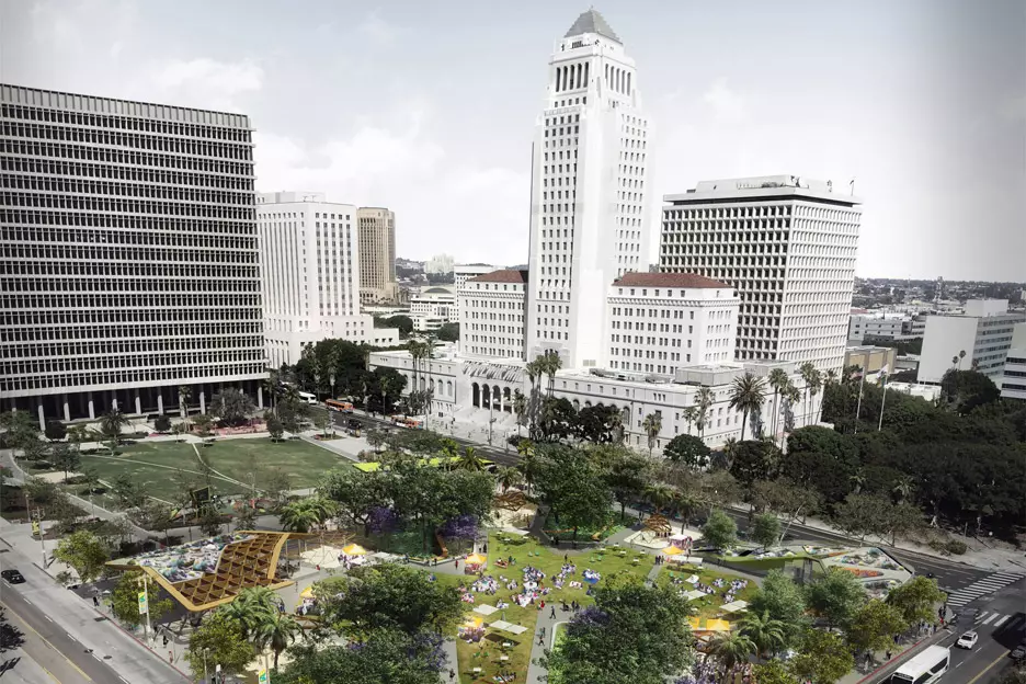 Fab Civic Center foarstel yn Los Angeles, Feriene Steaten troch AECOM arsjitektuer en masterplanning