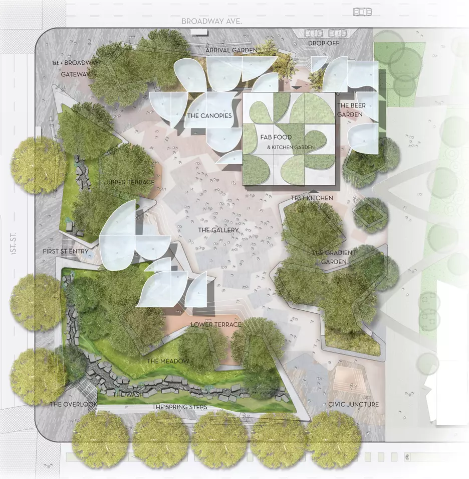 Desain OMA dipilih untuk taman FAB di Los Angeles