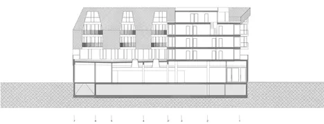 Butikumado-Tegmentaj Apartamentoj de OFIS Arhitekti