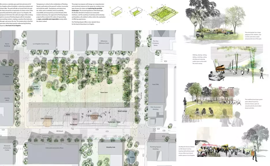 Pershing Square redesign for LA