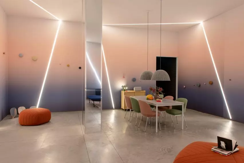 Google njelajah desain neuroaesthetic kanthi instalasi A Space for Being ing Milan