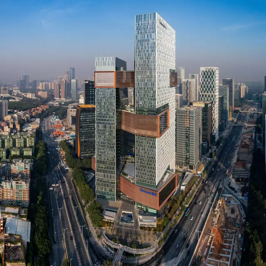 Top 10 wolkekrabbers: Tencent's Global Headquarters troch NBBJ