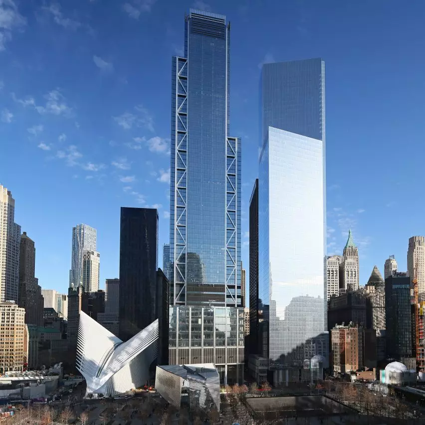 Top 10 wolkekrabbers: Three World Trade Center, VSA, deur Roger Stirk Harbor + Vennote