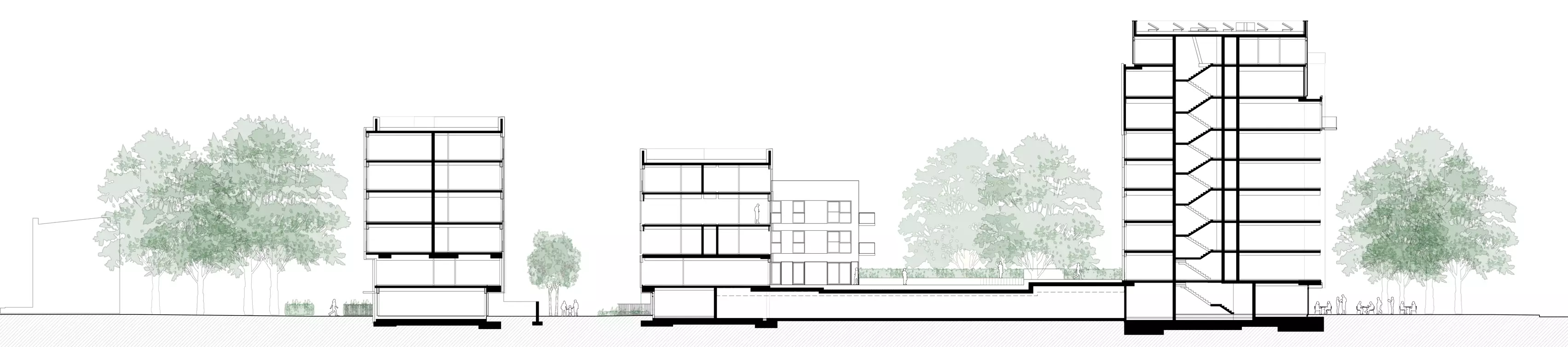 trafalgar-place-drmm-architects-london-housing-heygate-estate_dezeen_long-section_1_