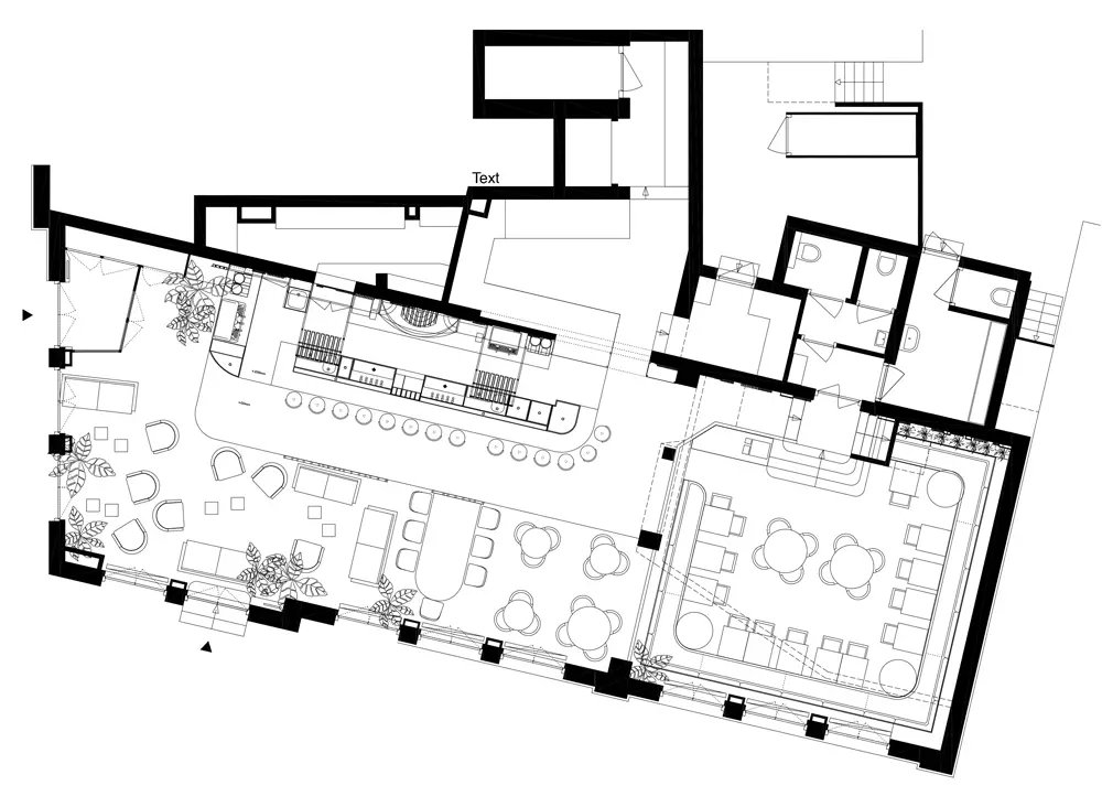 Ibha Botanique e-Amsterdam yi-Studio Modijefsky igcwele izitshalo ezishisayo