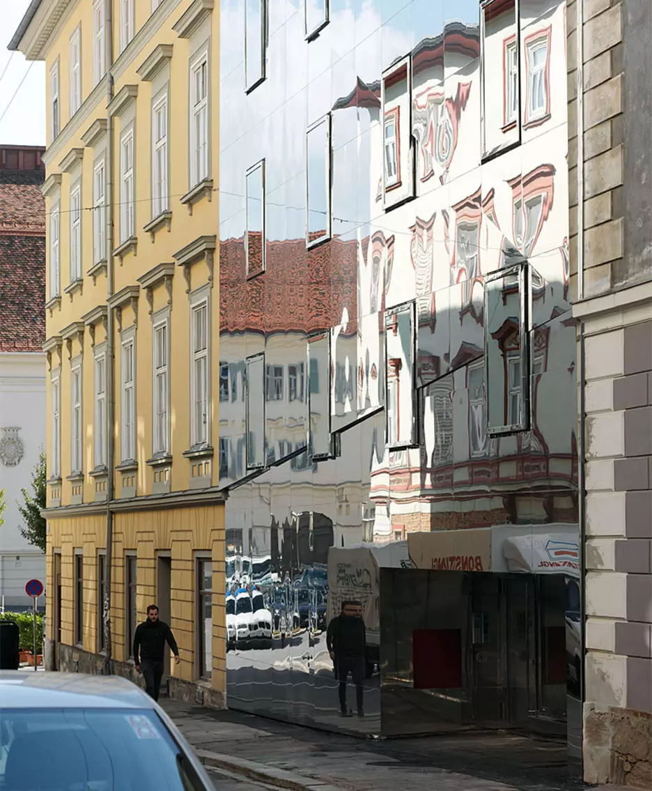 Το σπίτι Stadthaus Ballhausgasse ή Σπασμένος Καθρέφτης στην Αυστρία από το Hope of Glory architektur