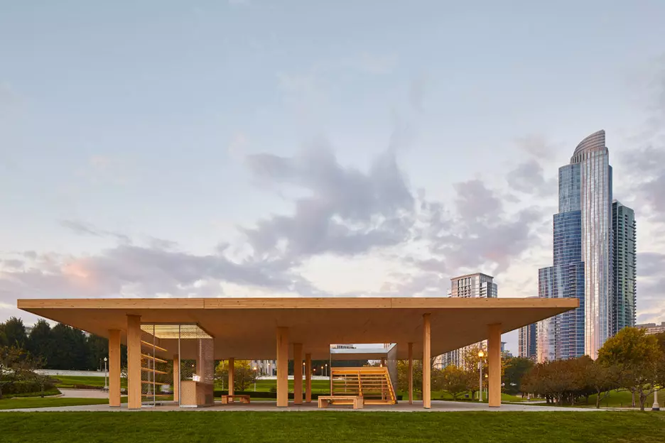 Lakefront Kiosk Ultramoderne-k 2015eko Chicagoko Arkitektura Bienalerako