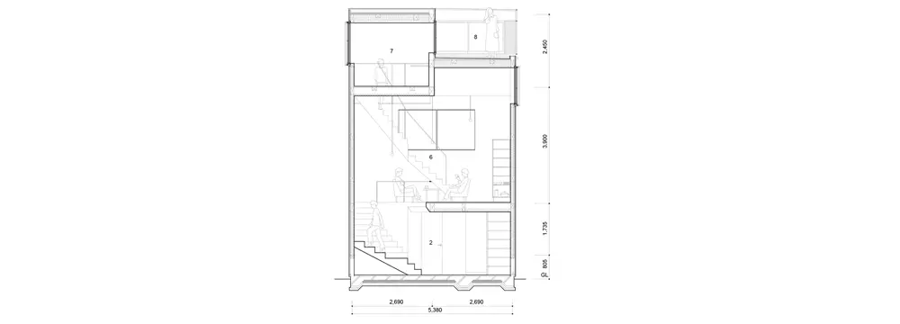 Gidan Window Spiral na Alphaville Architects