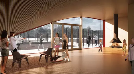 MVRDV द्वारे Tennisclub IJburg साठी काउच क्लबहाऊस