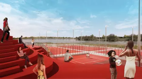 Guriga naadiga Couch ee Tennisclub IJburg waxaa leh MVRDV