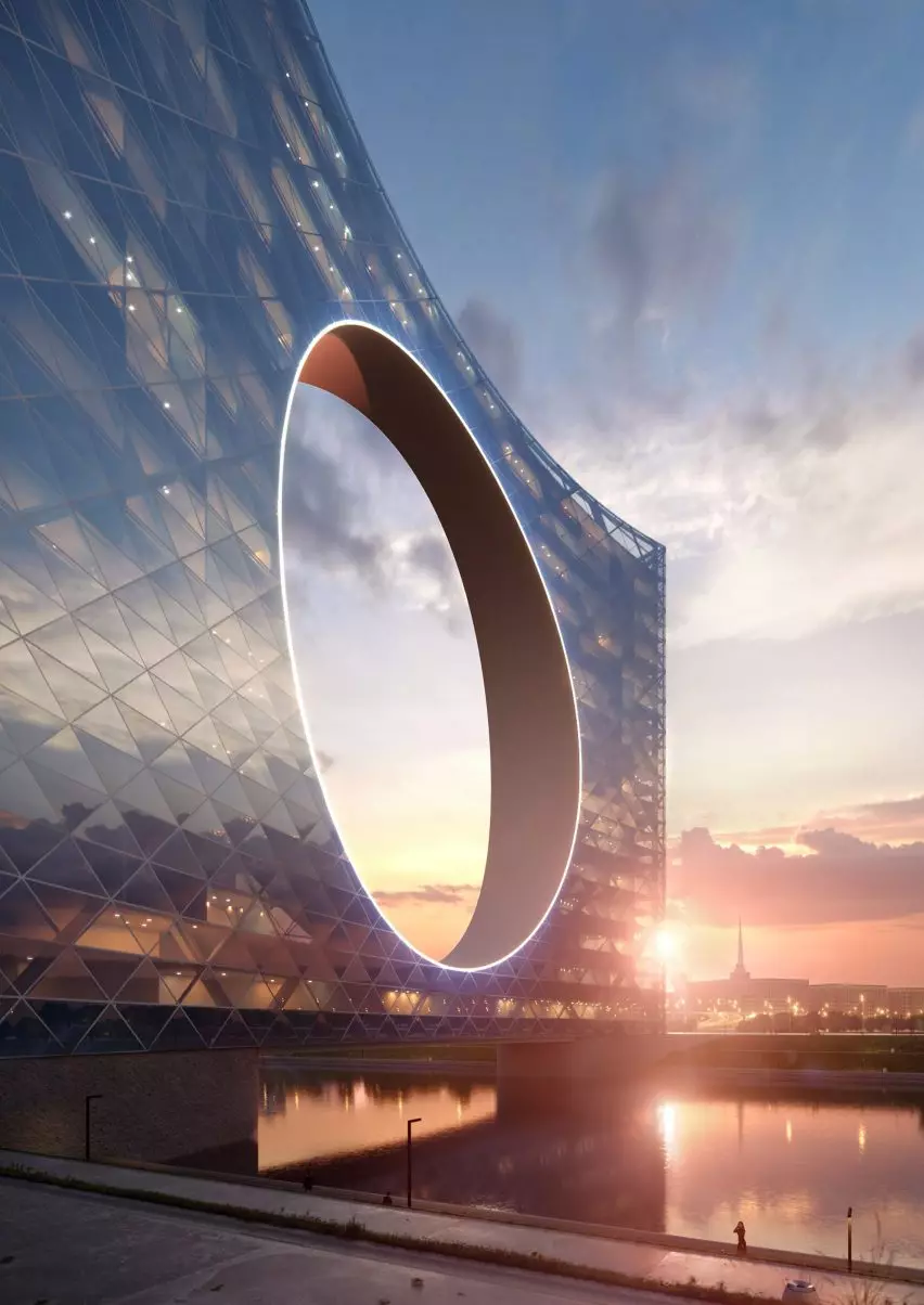 Tower of the Sun ni Fundamental Architects ug Omega Render sa Astana, Kazakhstan