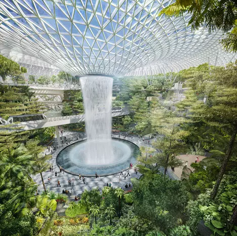 Sinqapurdakı Changi hava limanı Safdie Architects tərəfindən