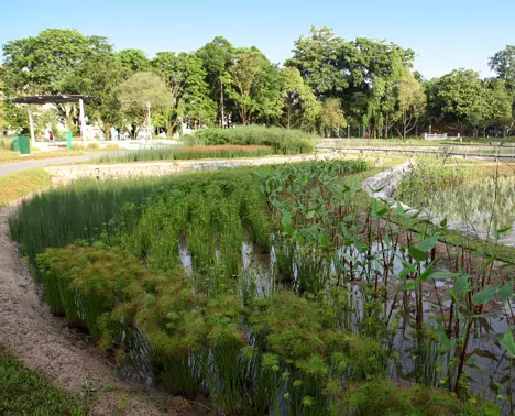 Kallang River Bishan Park nke Atelier Dreiseitl dere