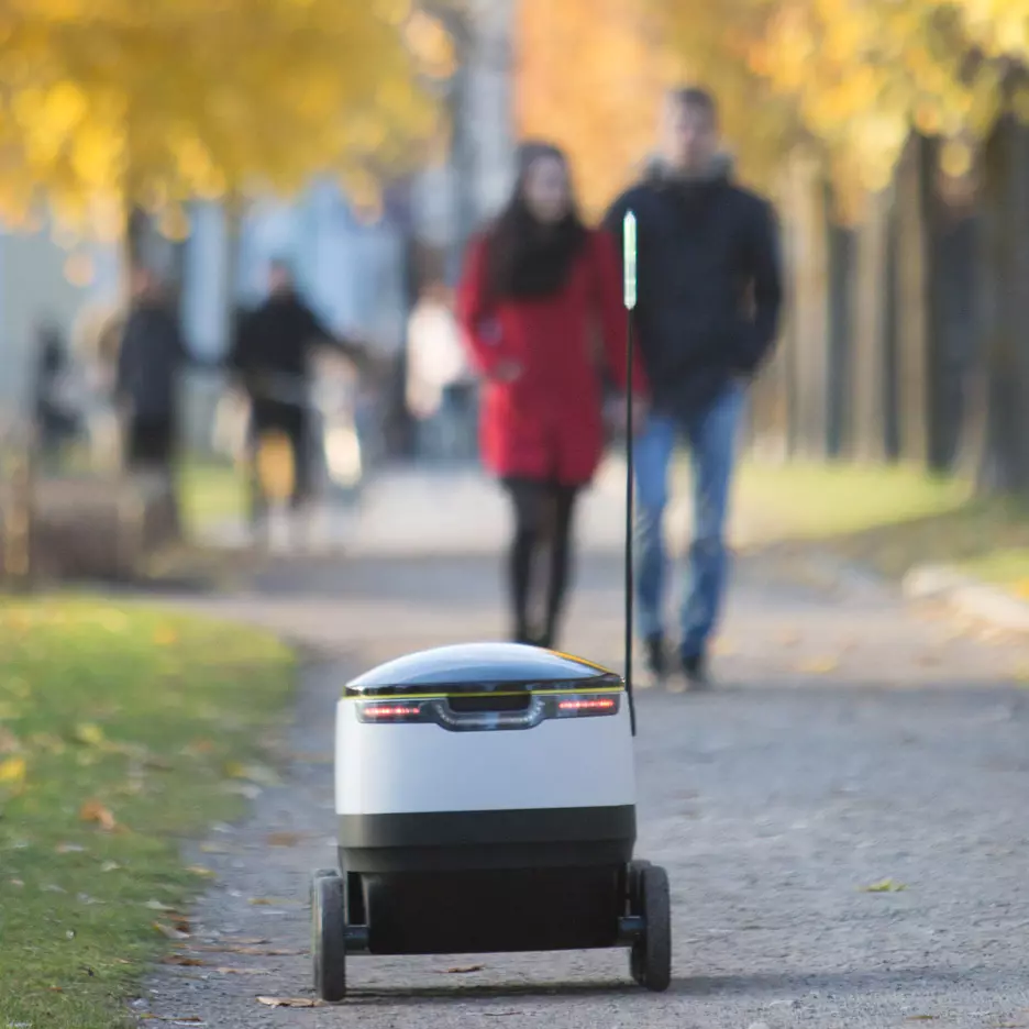 Robots de entrega de comestibles por Skype