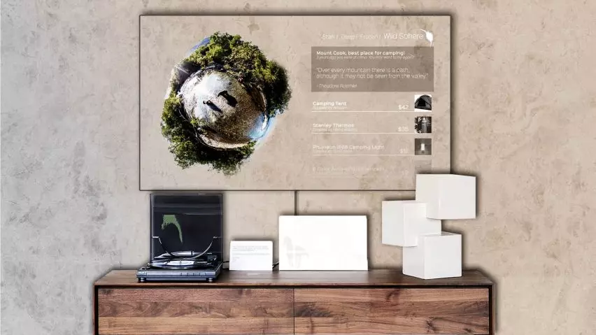 I-Sphere ikuluhlu olude lokhuphiswano loyilo lwe-Dezeen x Samsung TV Ambient Mode