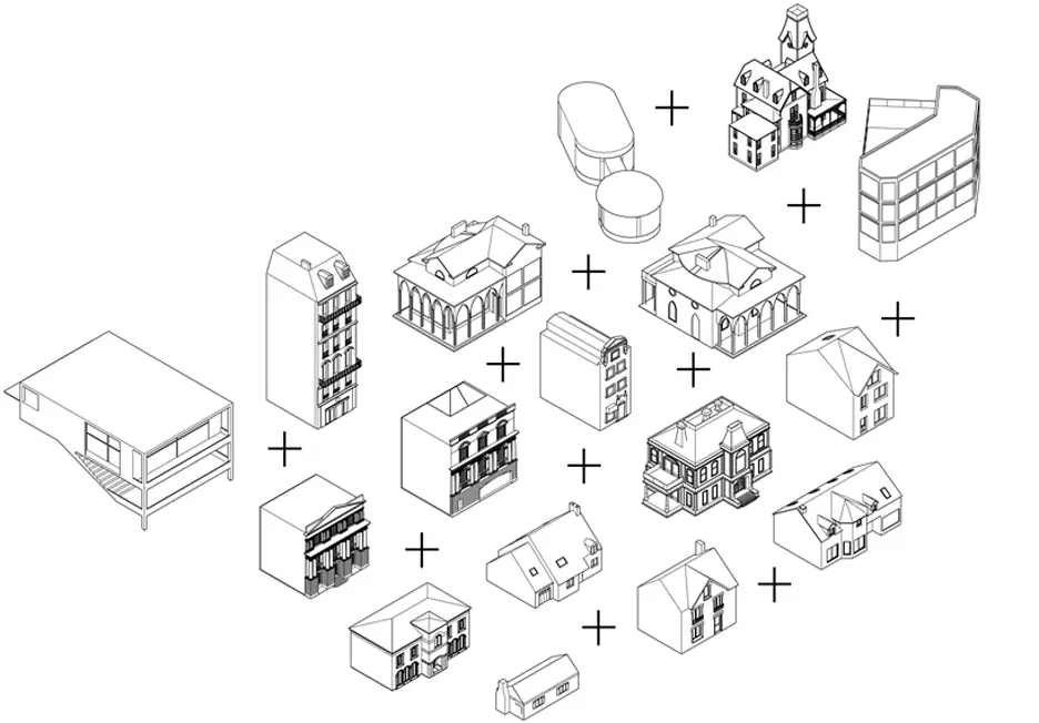 Immeuble Village od Périphériques v Paříži, Francie