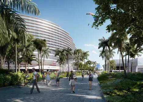 OMAによるマイアミビーチコンベンションセンターの提案