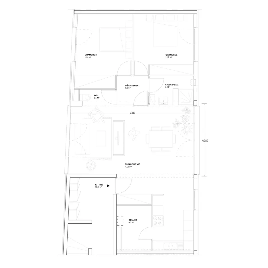 Fabre deMarien Architectes দ্বারা Tirepois