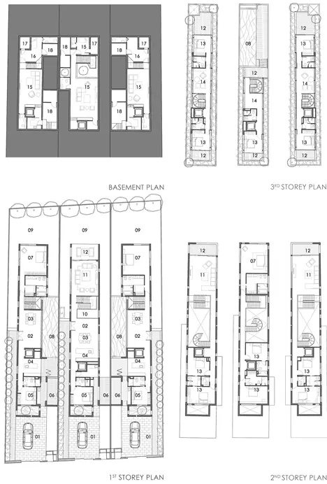 De lange huse af Formwerkz