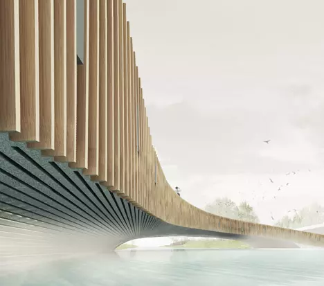 Vlotwateringbridge bat bridge nke na-esote Architects