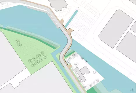 Vlotvoteringbridge sikspārņu tilts, ko izveidojis Next Architects