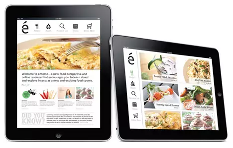Dizajn web stranice Entomo promovira insekte kao hranu