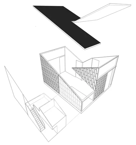 Rozložený axonometrický diagram Giraffe-House-by-Monk-Mackenzie-with-Glamuzina-Patterson