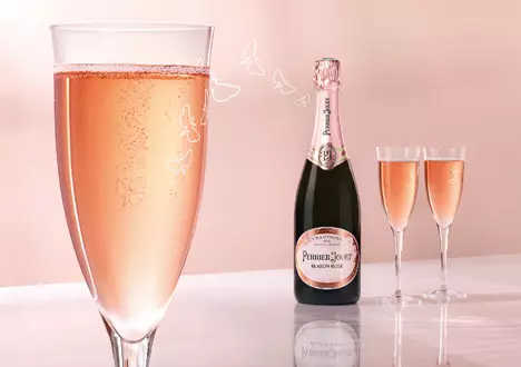 Шампањска флејта на Mischer'Traxler за Blasson Rosé на Perrier-Jouët