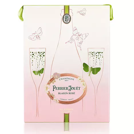 Perrier-Juët's Blasson Rosé માટે Mischer'sTraxler નું પેકેજિંગ