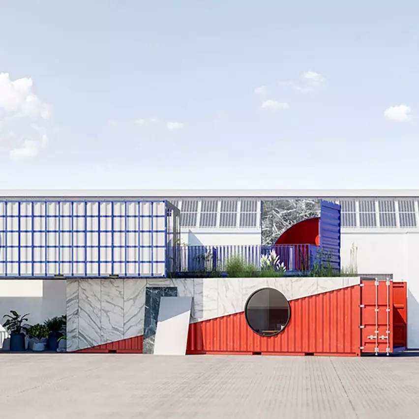 Installatie van Containerwerk in Milaan