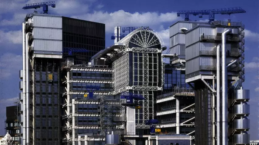 Das Lloyd's-Gebäude in London von Richard Rogers and Partners (jetzt Rogers Stirk Harbour + Partners)