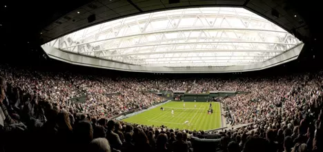 Wimbledon Center Court skydetag fra Populous