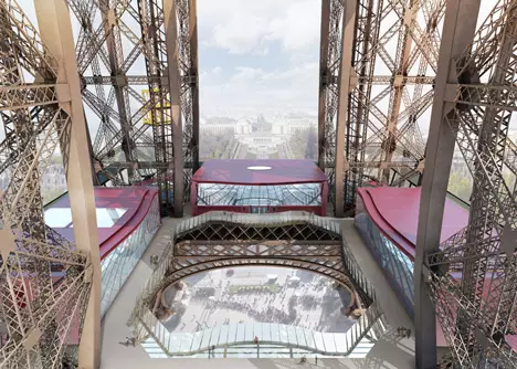 Lantai pertama baru untuk Menara Eiffel oleh Moatti-Riviere Architects hampir selesai